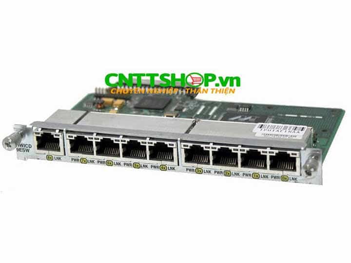 HWIC-D-9ESW-POE Cisco 9 Port PoE EtherSwitch 10BASE-T/100BASE-TX